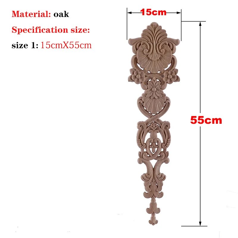 Деревянная аппликация дуб 15x55 см, SM12-15-55