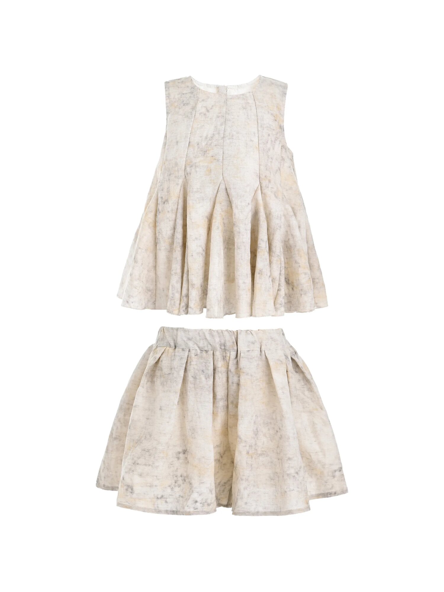 Юбка Pleated blouse and skirt set