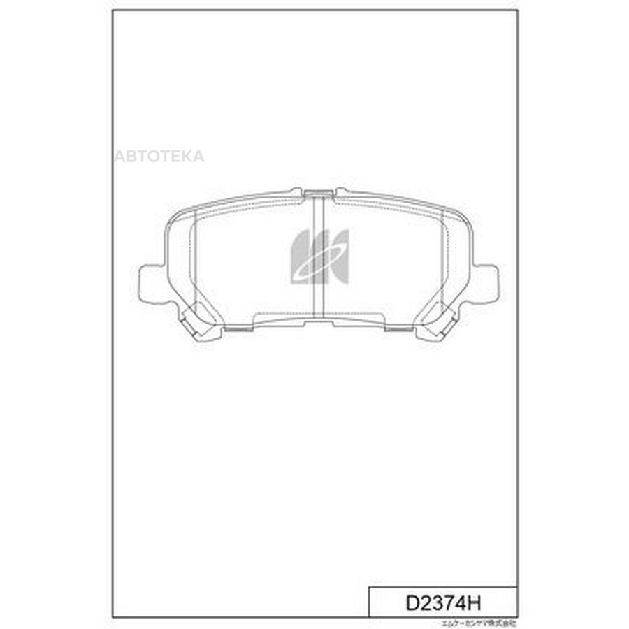 Колодки тормозные задние KASHIYAMA D2374H Toyota Hiace H300 2019-;