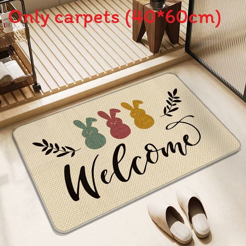 Коврик для входной двери style linen с впитывающей тканью для дома и офиса, белый