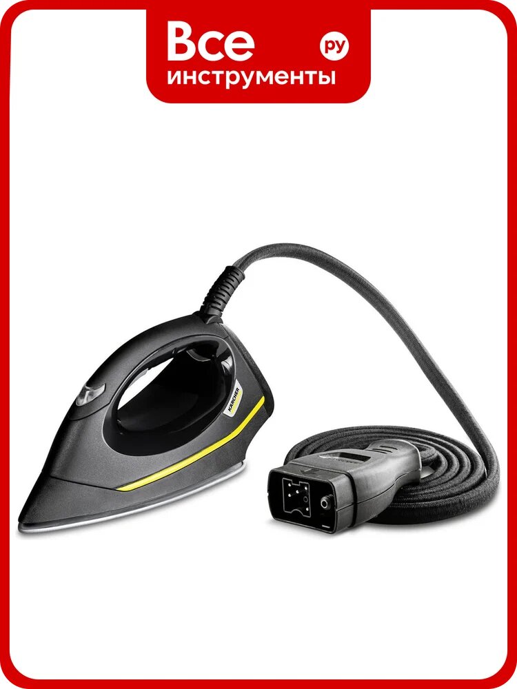 Утюг Karcher EasyFinish 2.863-310, для пароочистителей, керамическая подошва, черный