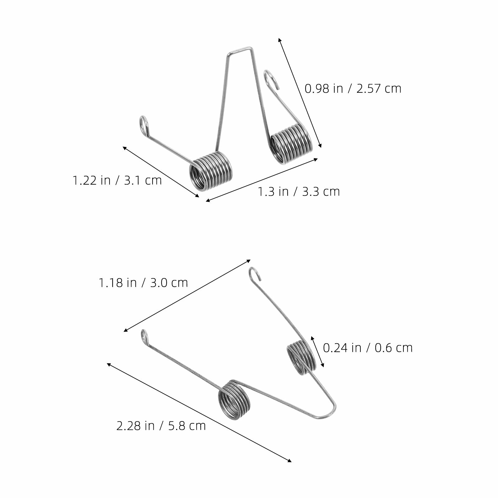 6 Пcs Пружины Для Клапана Отвода Воды Труба Баритон Туба Серебро 3 30X3 10X2 50Cm