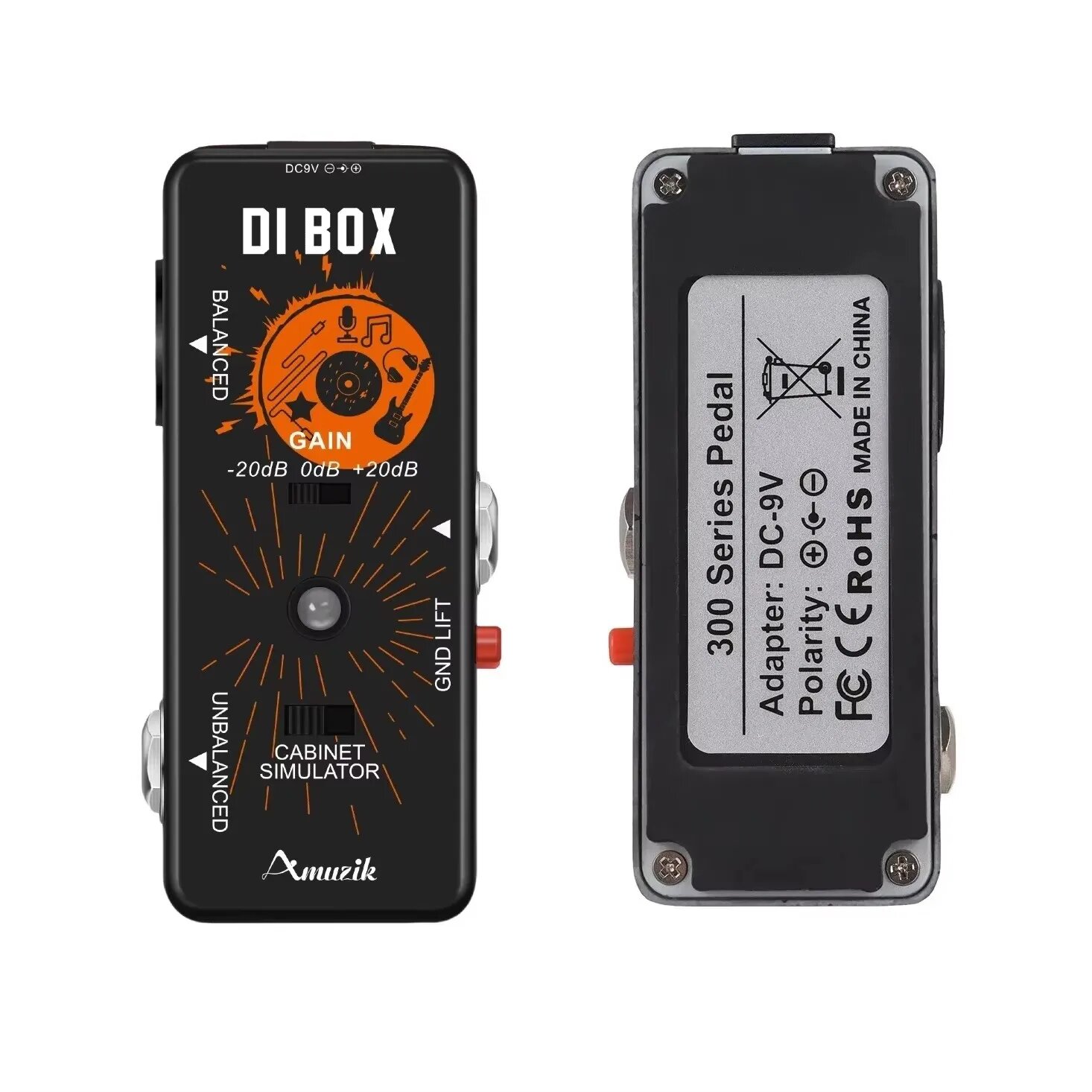 Rowin DB-1 DI Box black — фото 1