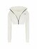Худи BALENCIAGA Cropped zip-up hoodie, размер 36, , бежевый/белый