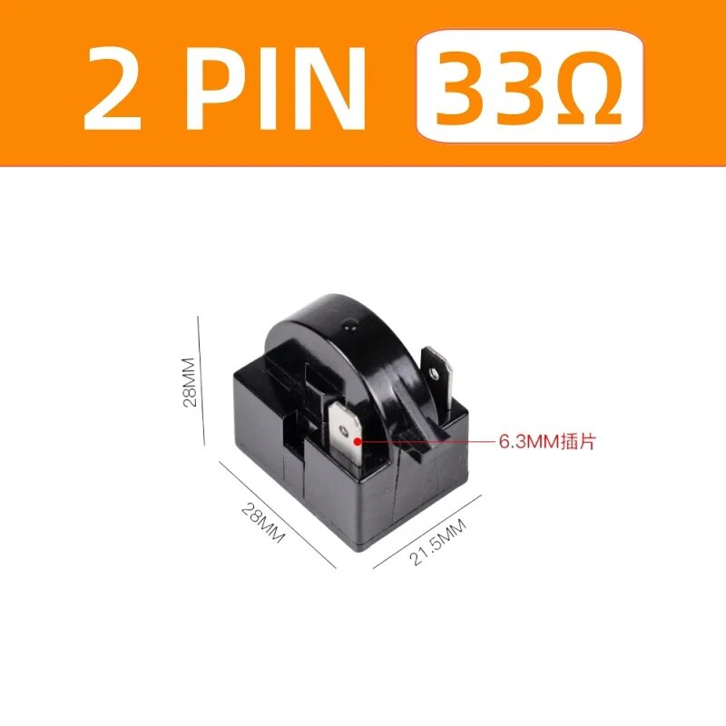 PTC стартерное реле 2 Pin 33Ω