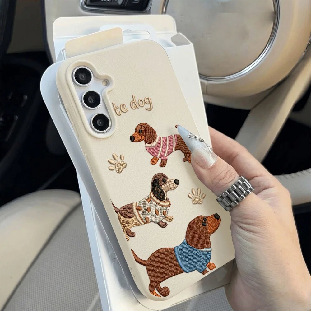 Чехол для телефона с мультяшным котом для Samsung A56 A37 A57 A16 A17 A55 Galaxy A37, White IL41