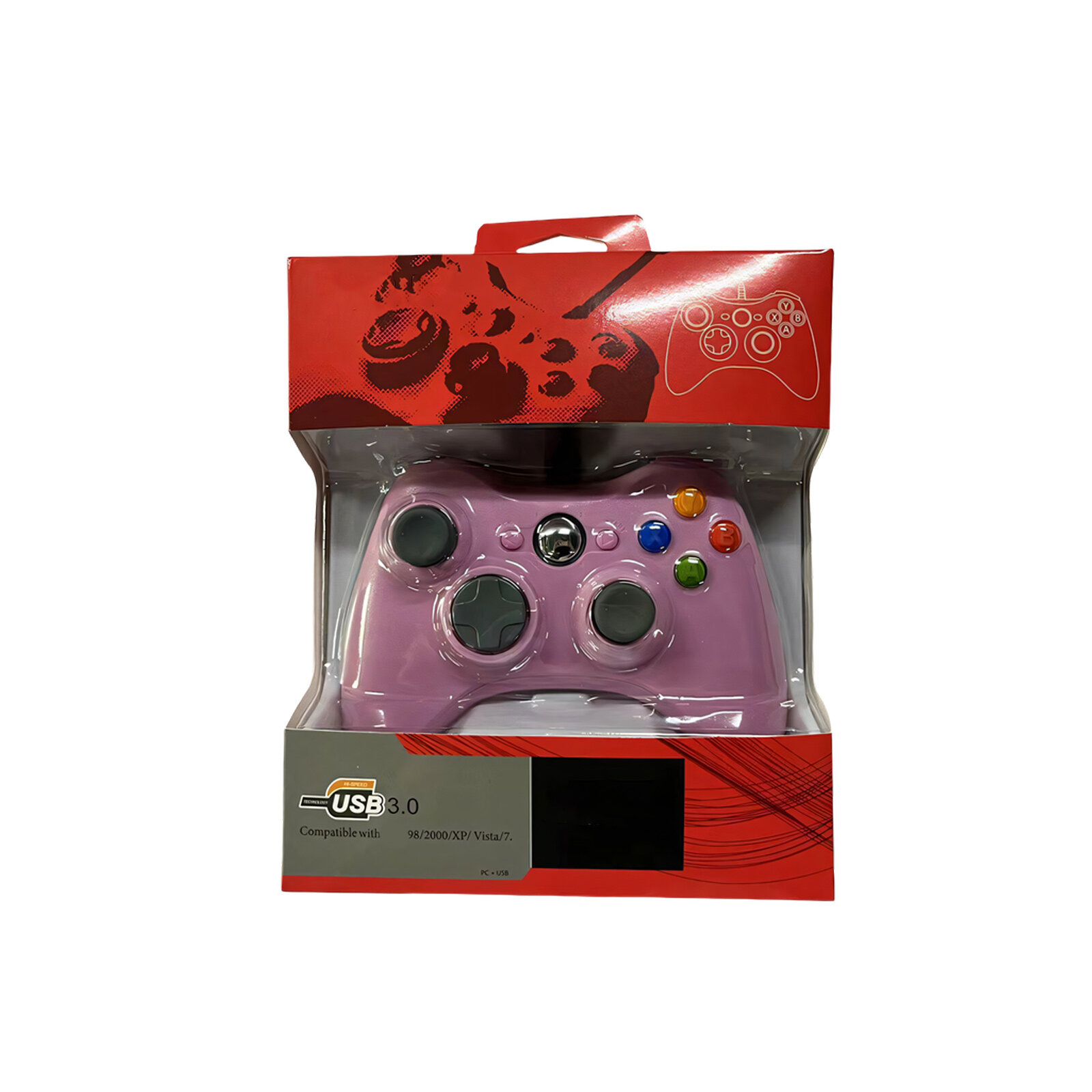Игровой контроллер с USB-кабелем, вибрацией, джойстиком,