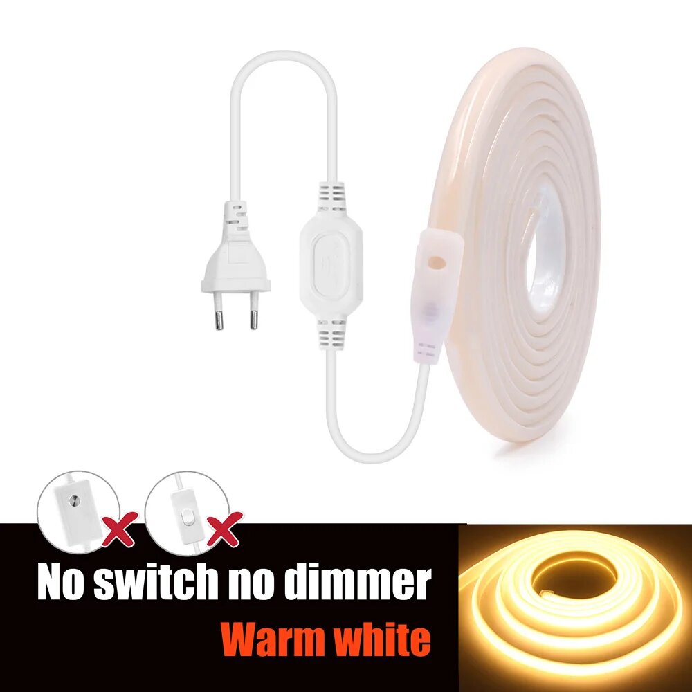 Светодиодная лента 4m, Warm White, NO Switch