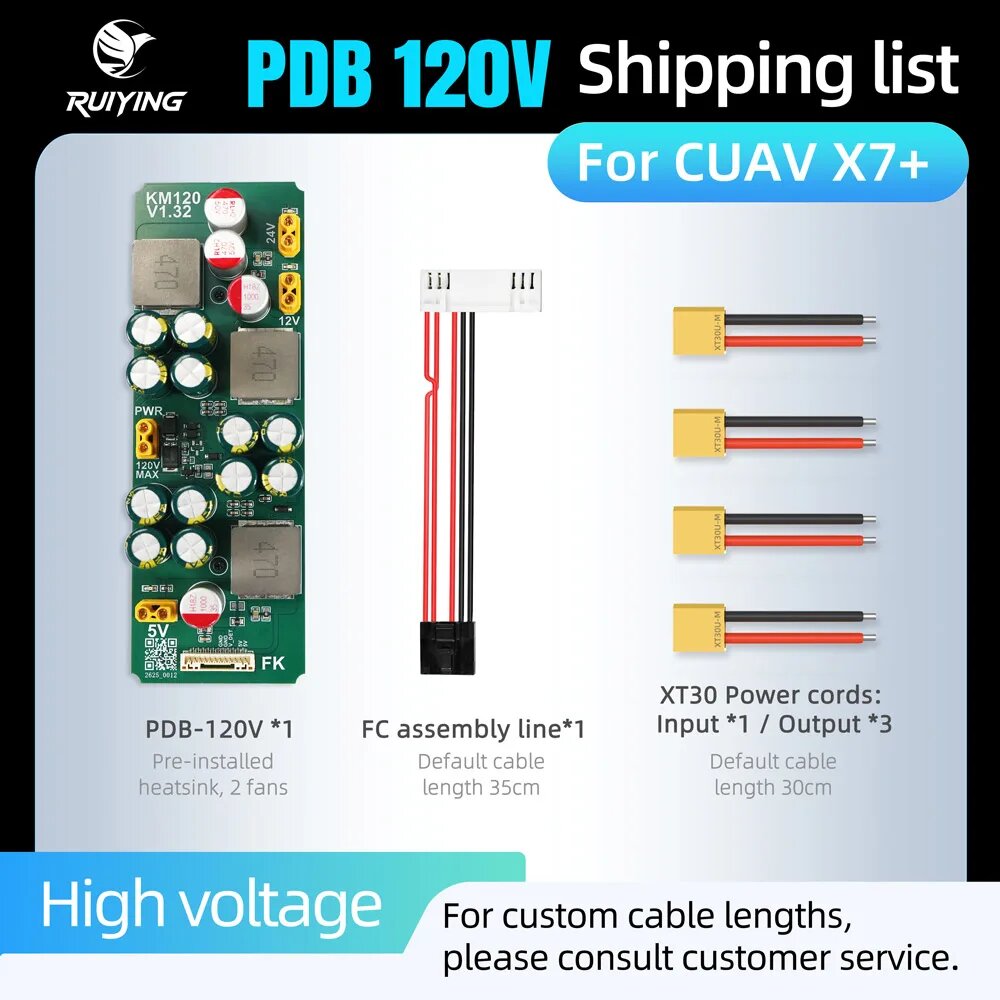 PDB 120V Power Distribution Board с BEC 5V 12V 24V для PX4 APM PDB120V for CUAV X7