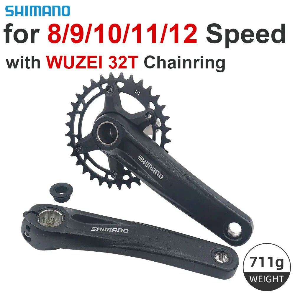 Шатуны Shimano Deore SLX MT510, 170 мм, 8/9/10/11/12 скоростей, WUZEI 3