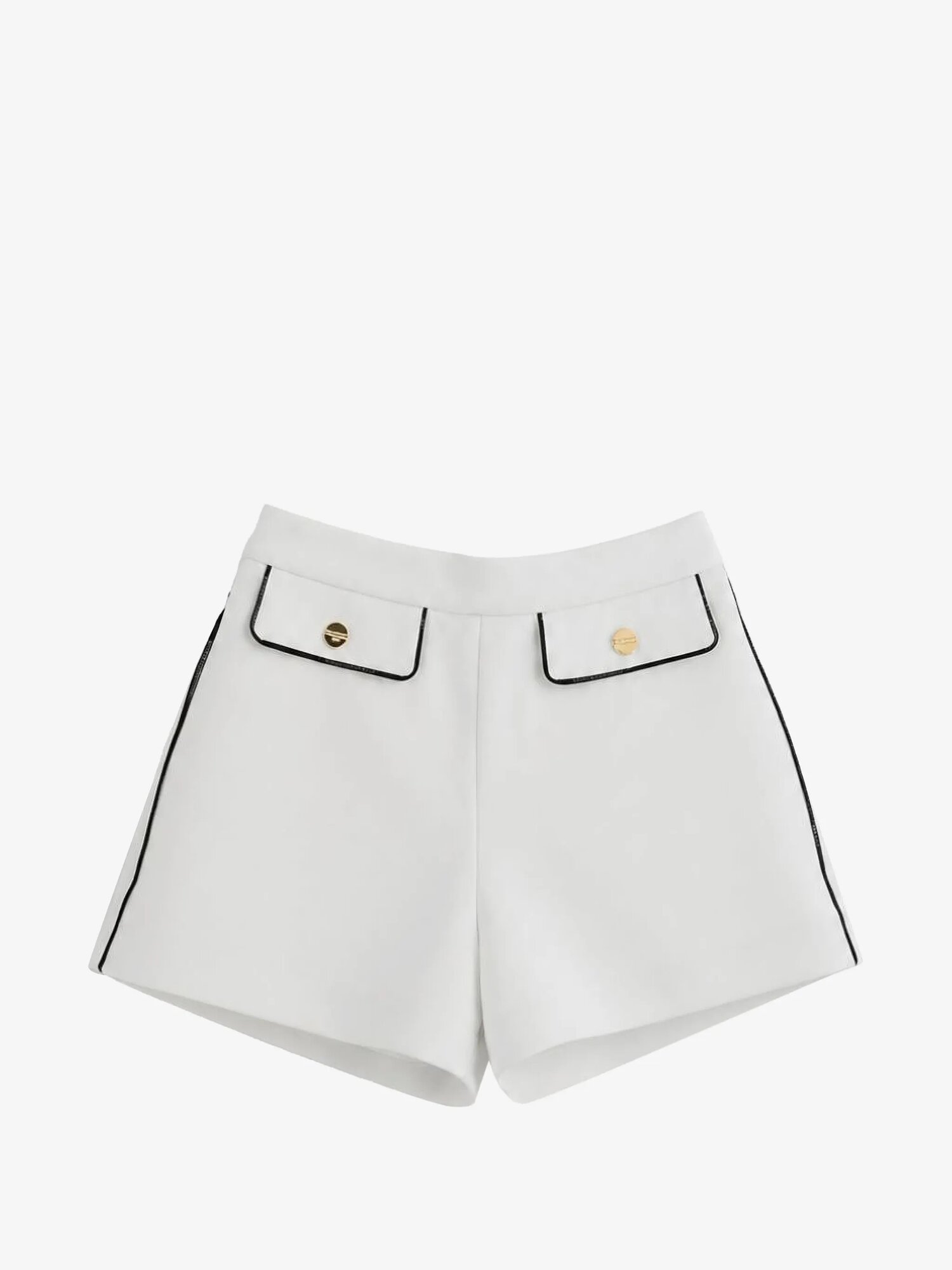 Шорты Piped-trim decorative-button shorts