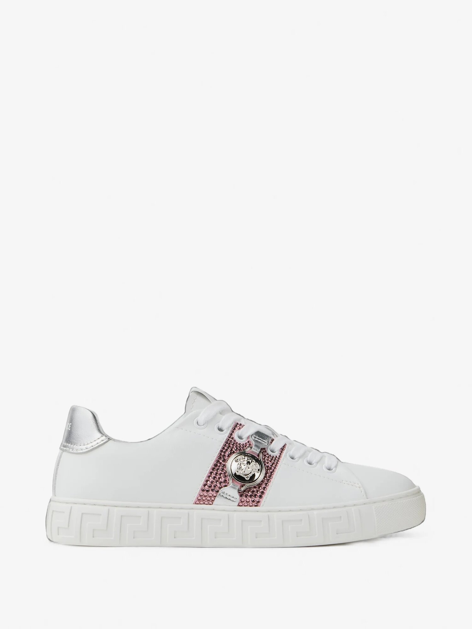 Кроссовки Greca embellished sneakers