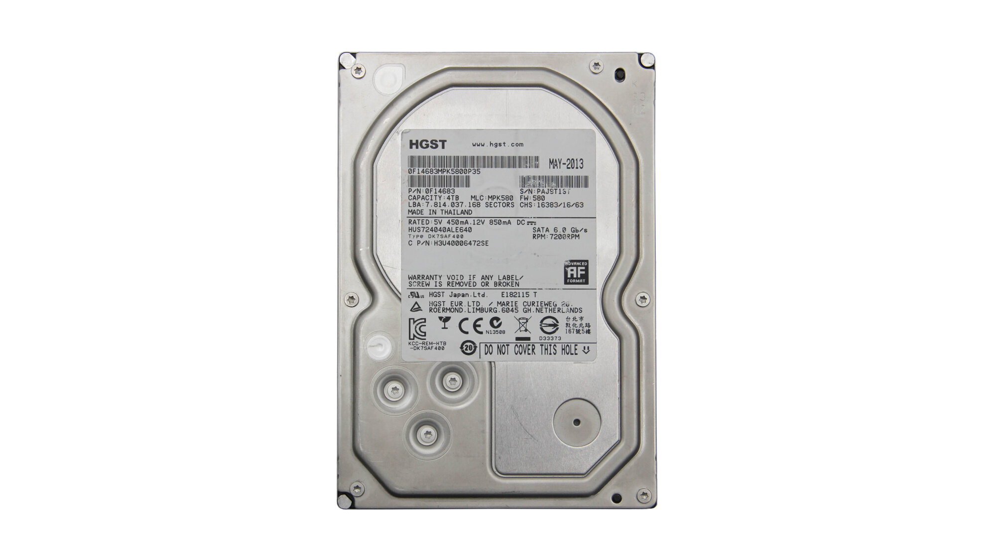 Жесткий диск HGST 4 TB SATA 3.5″ (74ч)