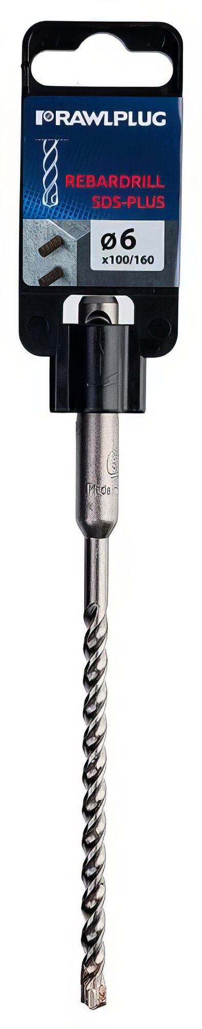 Бур SDS-plus Rawlplug Rebardrill 6х160 мм усиленный (RT-SDSR-6/160)