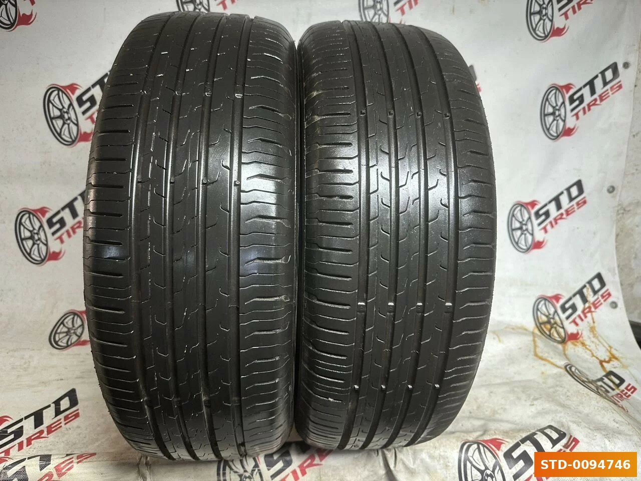 Комплект (2 шт) летних БУ шин Continental EcoContact 6 205/55 R17 30% износ 8279522961