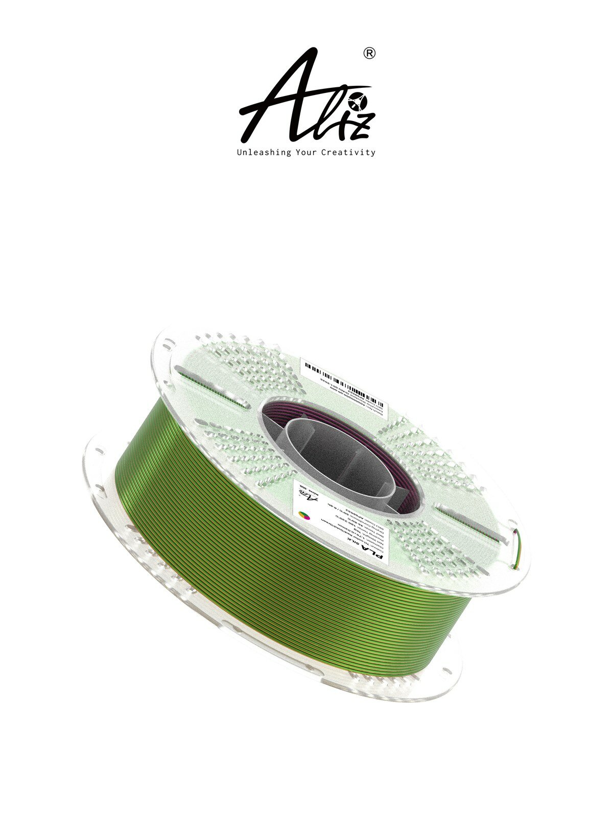 Пластик для 3D-принтера Aliz PLA Silk Multi-color Красный Золотой Зеленый, 1.75 мм, 1 кг