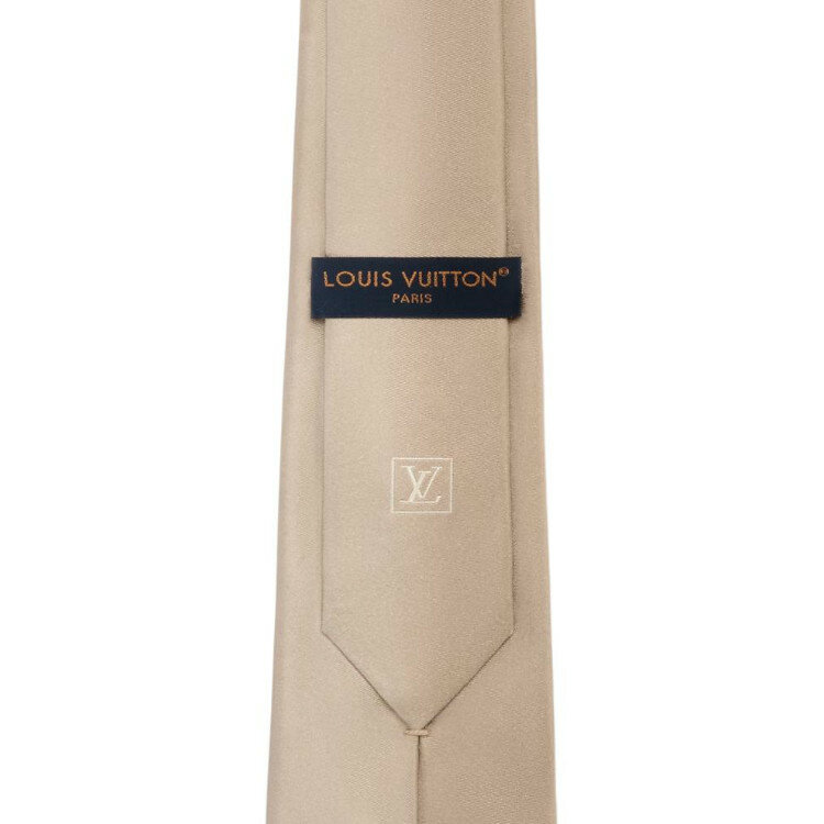 Галстук Louis Vuitton, светло-коричневый — фото 1
