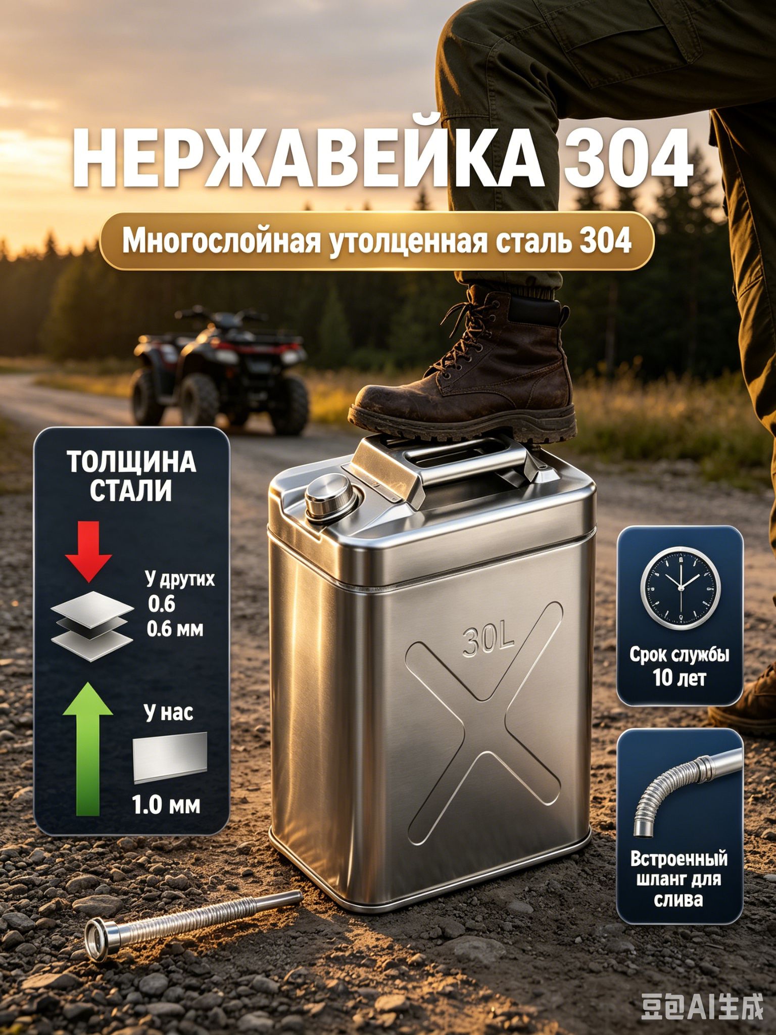Marie Boutique Канистра для ГСМ, 20 л