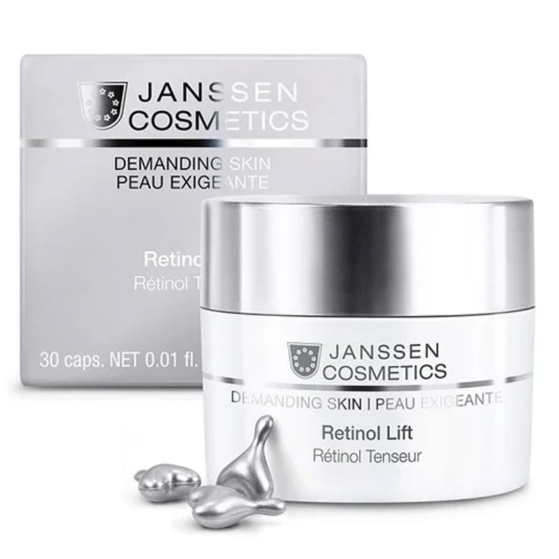 Концентрат для ухода за кожей Janssen Cosmetics Retinol Lift Капсулы с ретинолом и витамином E 30 шт