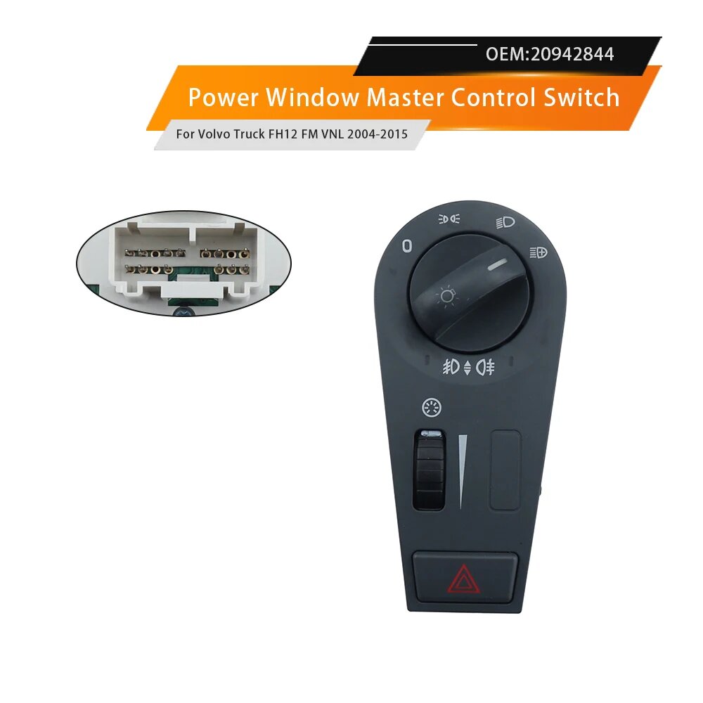Для грузовика Volvo FH12 FM VNL 2004-2015 20466306 20942844 20466302 20953569 противотуманная фара, переключатель лампы фар