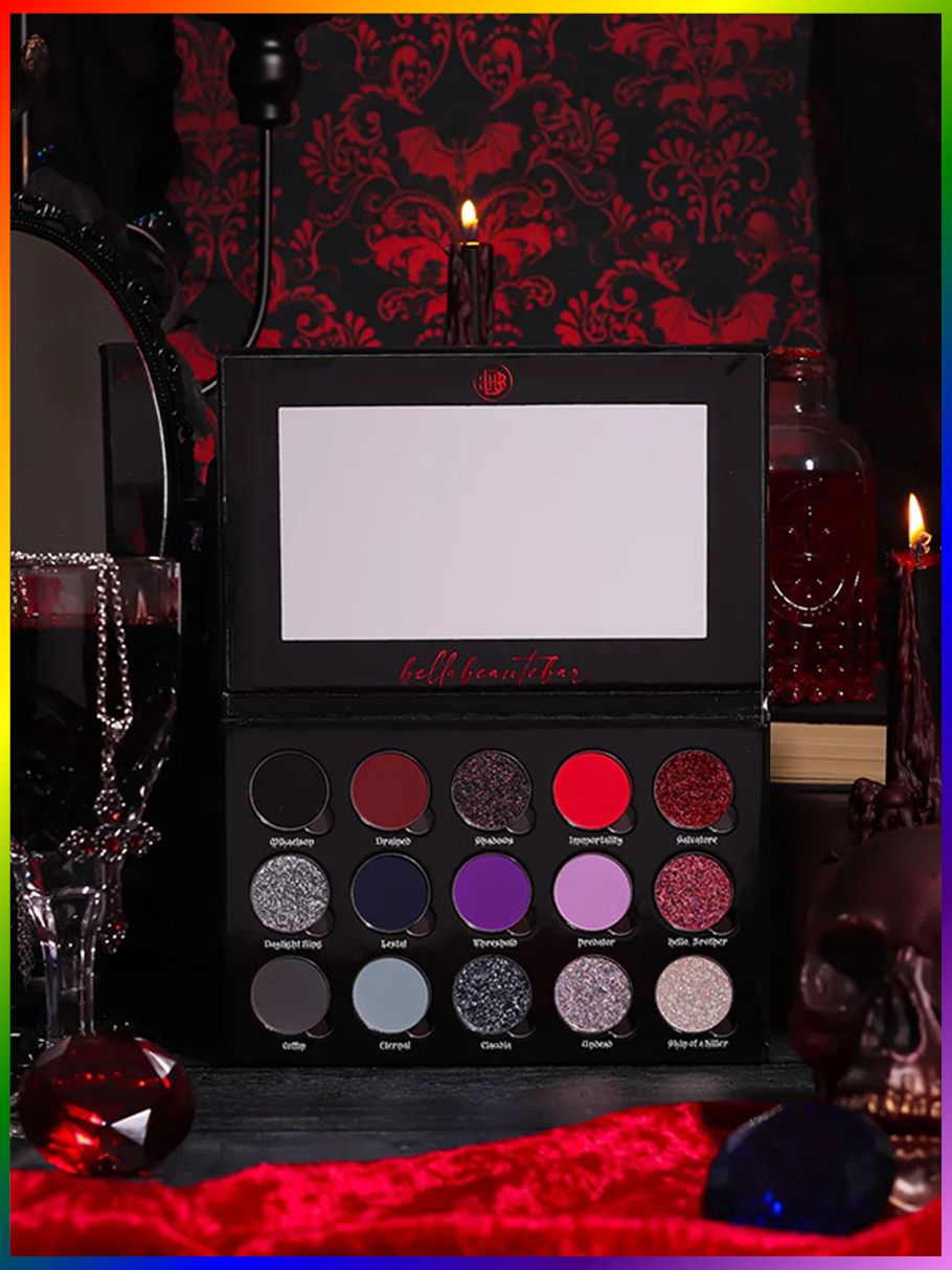 Палитра теней для век bellabeautebar, Матовая, многоцветная вспышка - Vamp Magnetic