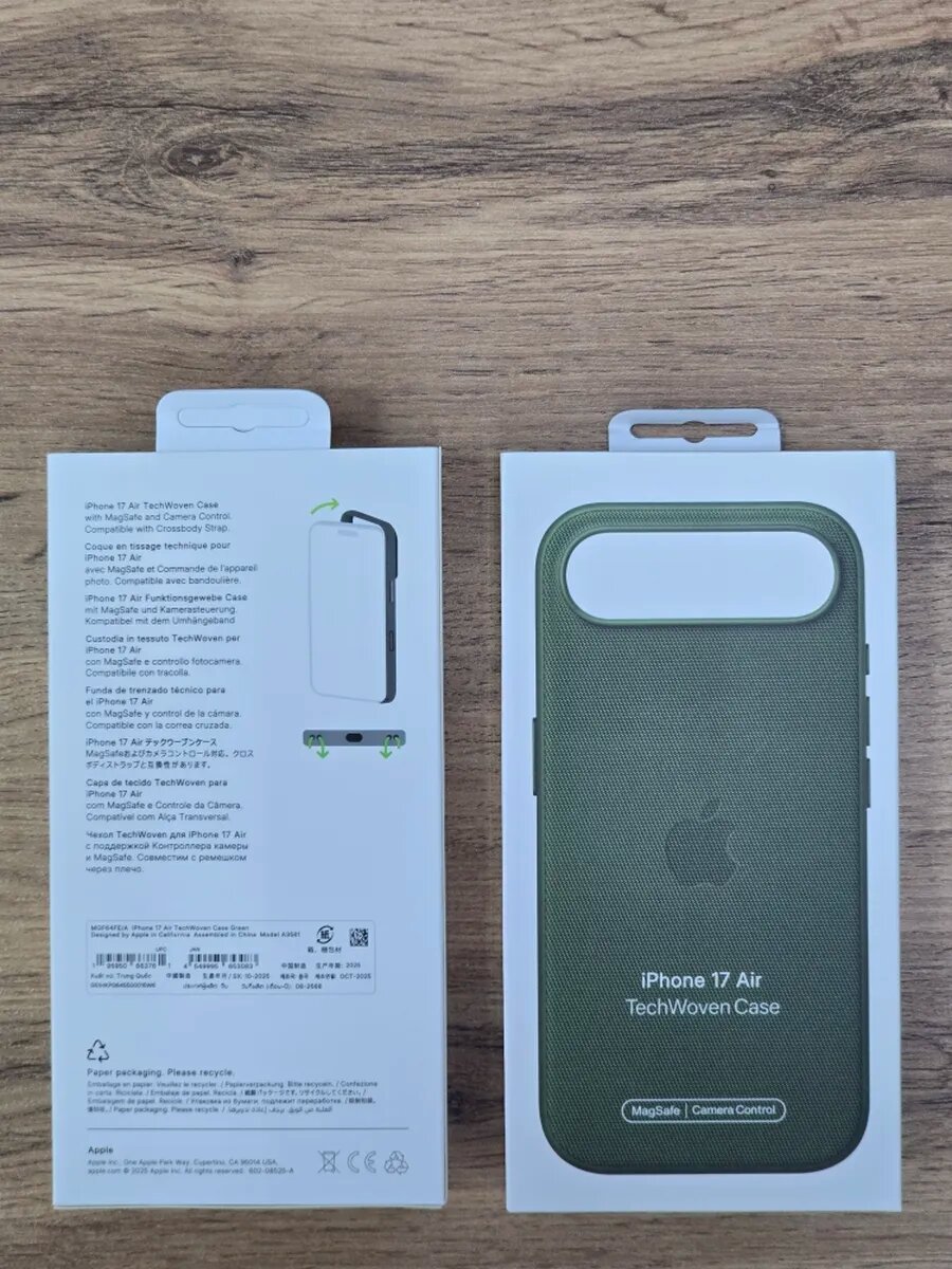 Чехол TechWoven Case для iPhone AIR зеленый