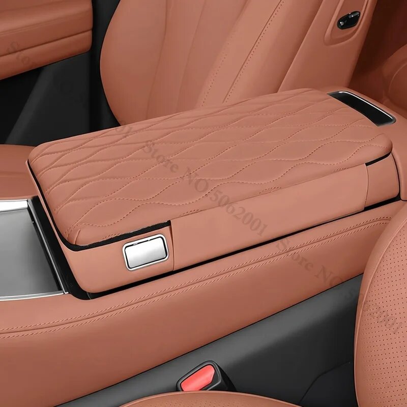 Для Denza N9 N8L 2024 2025 2026 2027: Износостойкая накладка на подлокотник, защита 1PC Brown