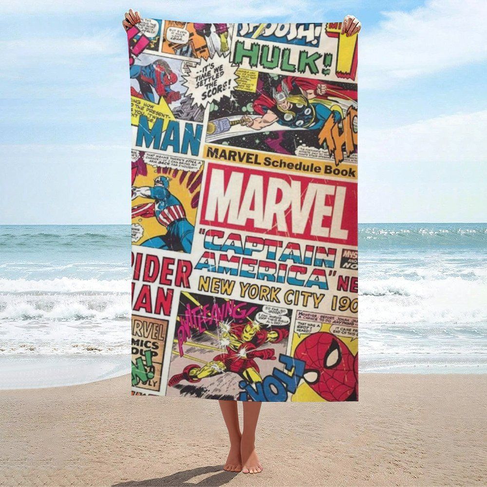 Marvel Полотенце для ванной, EVA, 80x130 см, разноцветный, 1 шт.