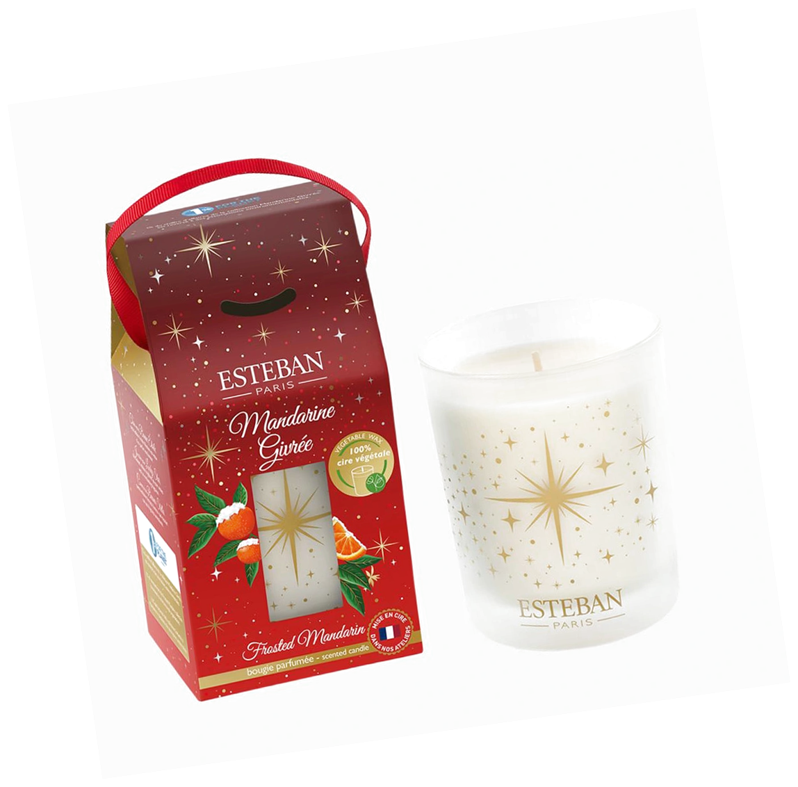 Ароматическая свеча Esteban Frosted Mandarin 180 гр - Замороженный Мандарин