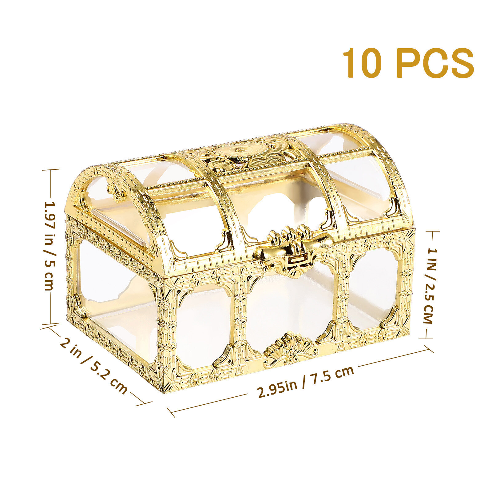 Коробки Для Конфет 10 Штук Золотой Цвет 7 50X5 20X5 00Cm Идеальны Для Подарков На Свадьбу И День Рождения