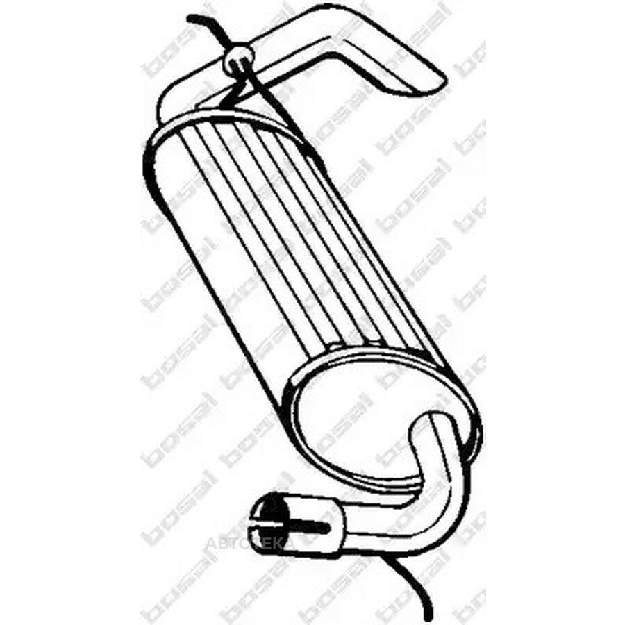 Глушитель задний (LAND FREELANDE 97-00 ) BOSAL 211393