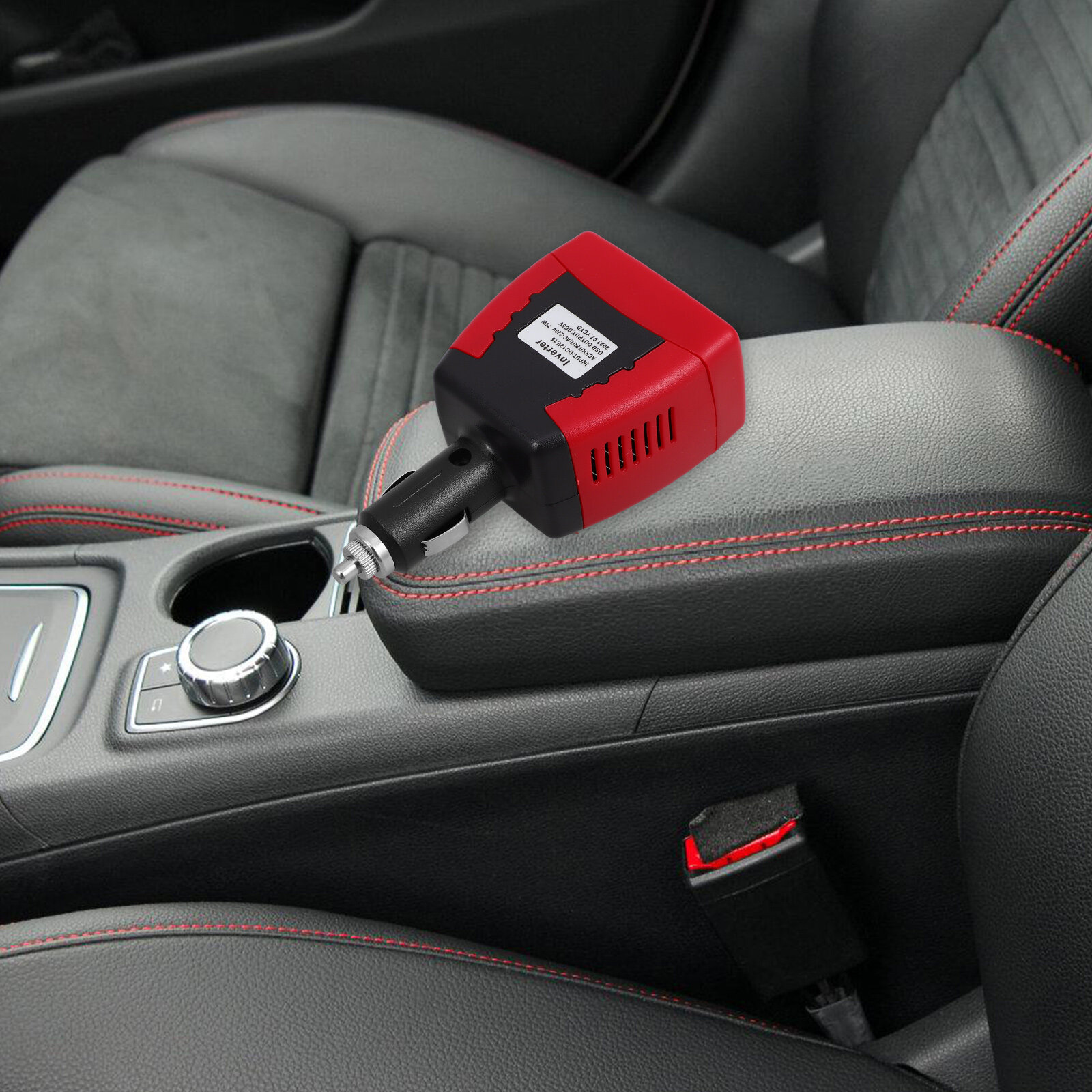 Автомобильный Инвертор 75W Преобразователь 12V В 220V Компактный И Безопасный 12.00X6.50X4.00CM