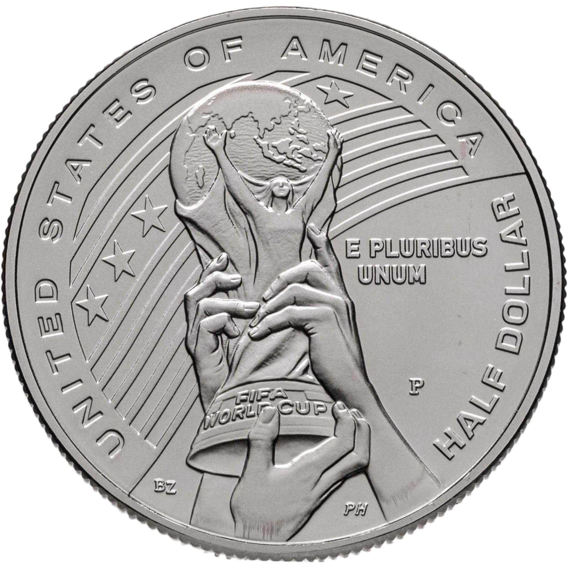 США 50 центов 1/2 доллара, half dollar 2026 "Чемпионат мира по футболу FIFA 2026", Медь, в сохранности UNC