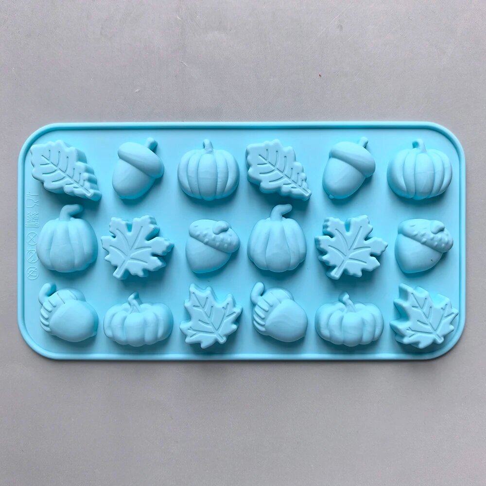 Форма для выпечки 18 ячеек осенняя тематика 1pc-012blue