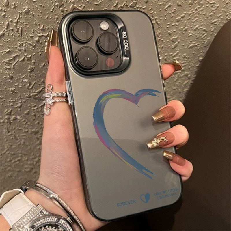 Чехол на Aйфон 11 / IPHONE 11 черное Влюбленная пара-левая половина силиконовый противоударный