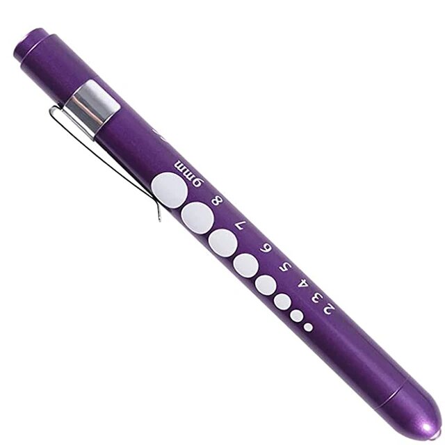 Многоразовый светодиодный фонарик белый алюминий Фиолетовый, Purple