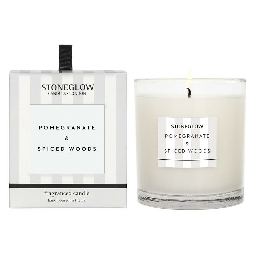 Ароматическая свеча Pomegranate & Spiced Woods Stoneglow Гранат и Пряное дерево