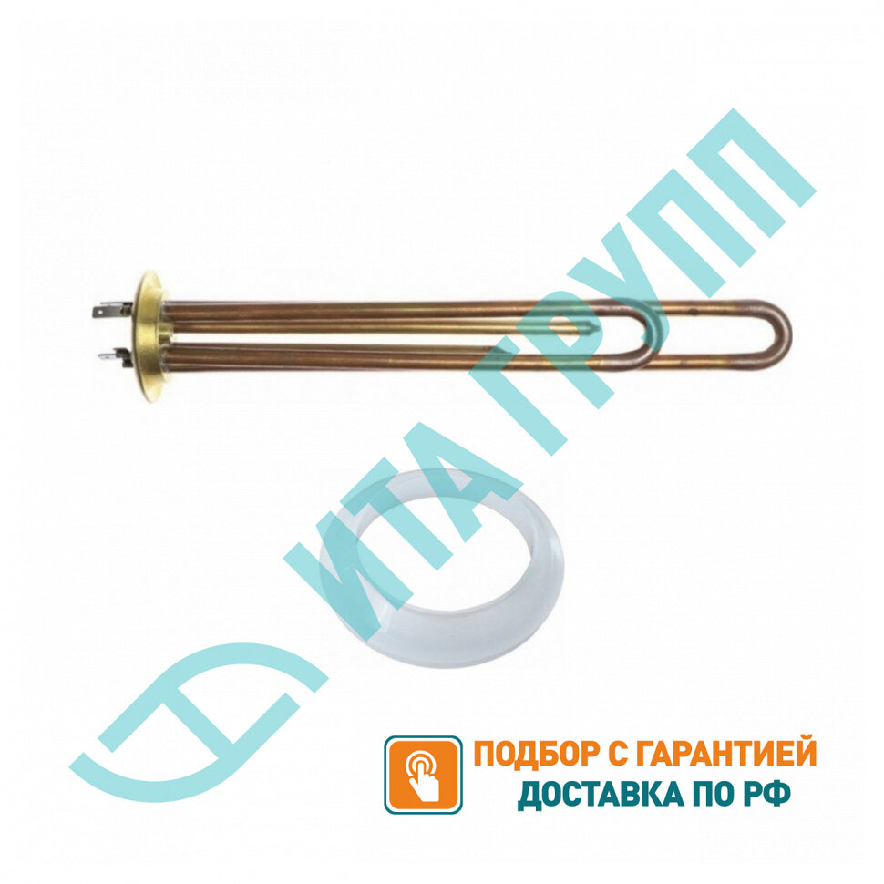 Комплект ТЭН 2кВт (2000Вт) RF для водонагревателя Thermex (Термекс) RZL, IS, IR, Garanterm, Electrolux EWH, 30, 50, 80, 100 литров, PREMIUM + прокладка, 50052K1