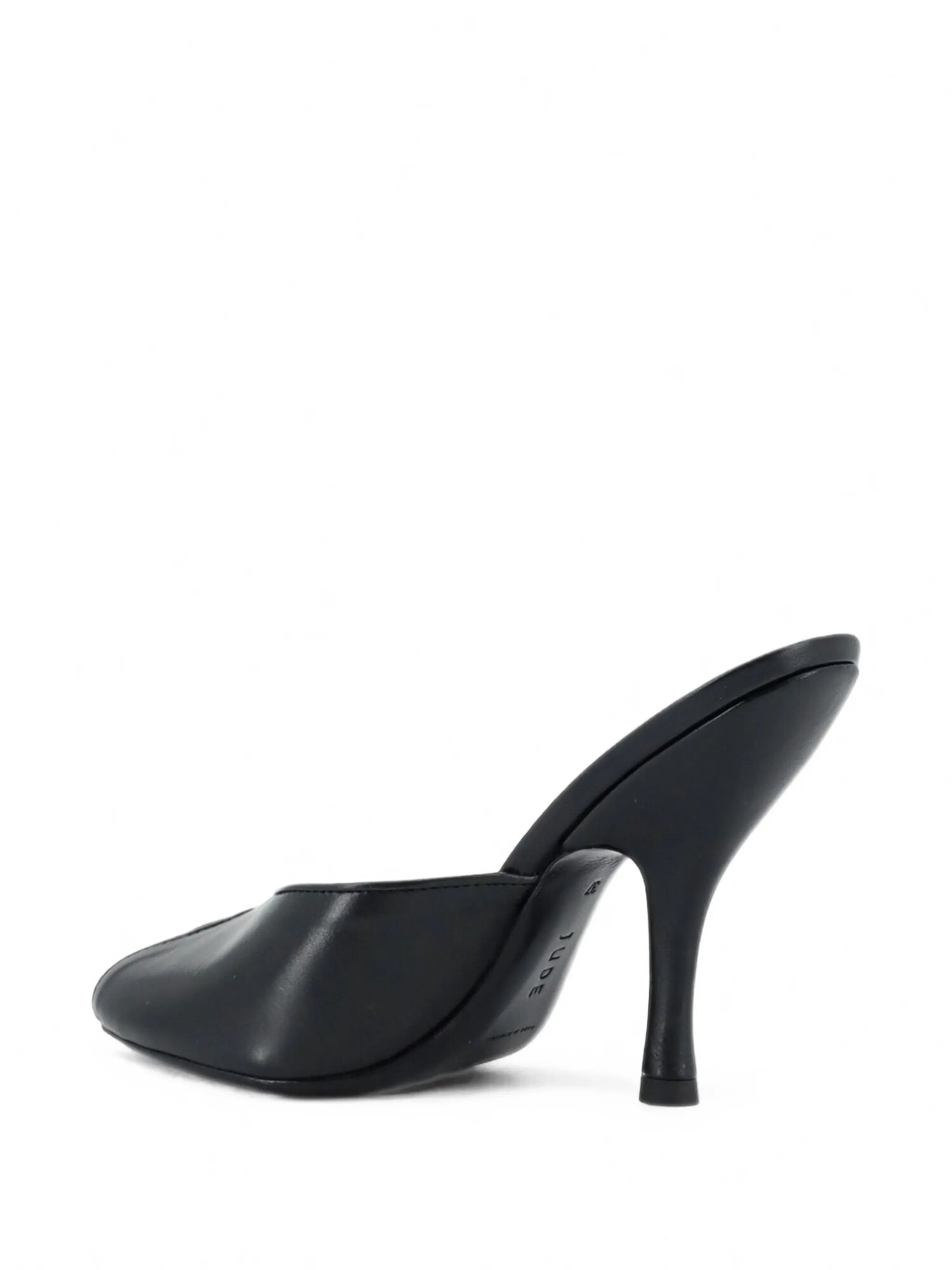 Босоножки JUDE Date Mule leather peep-toe sandals, размер 36, черный — фото 1