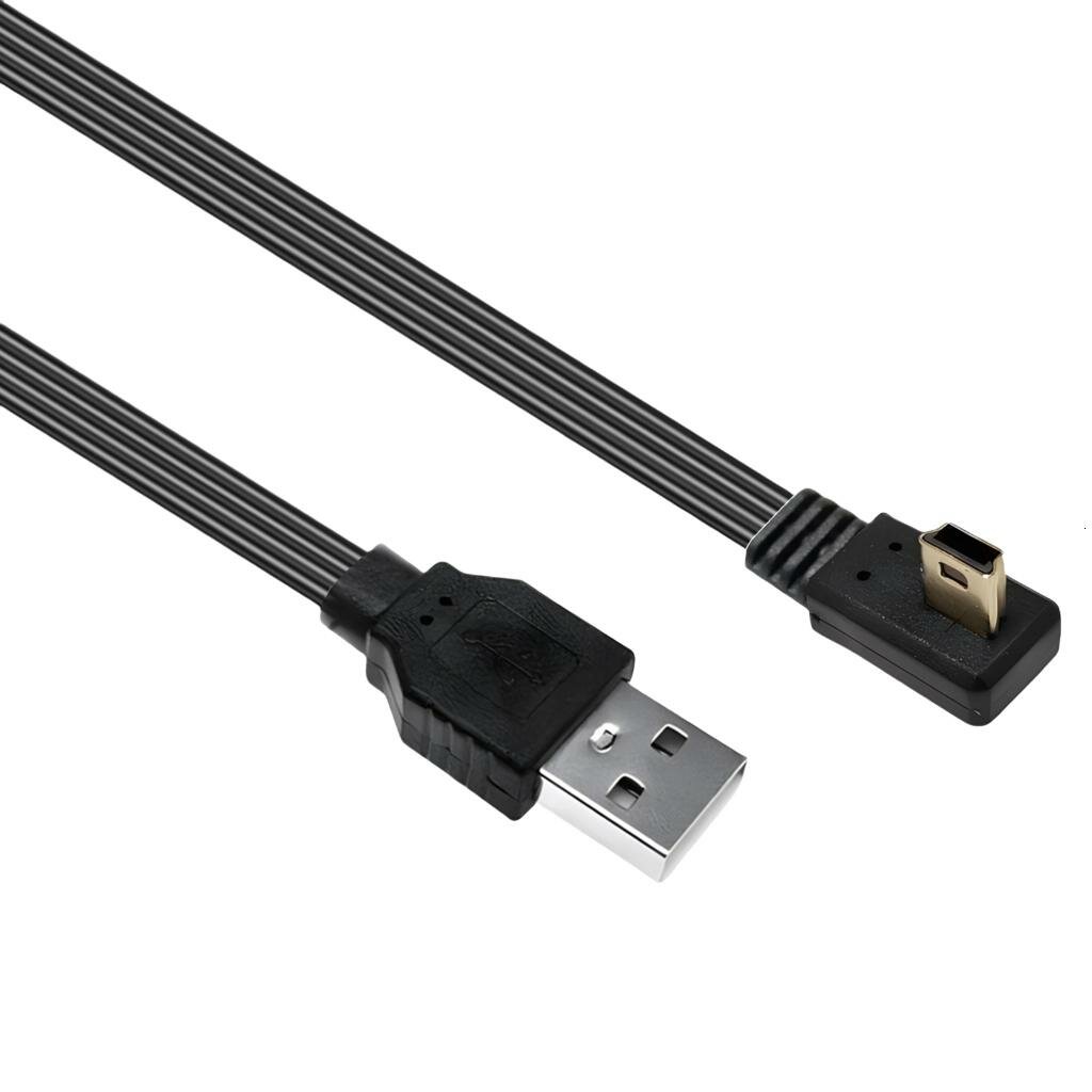 Кабель USB 2.0 Mini USB для зарядки и синхронизации, 0.5m - Согните влево