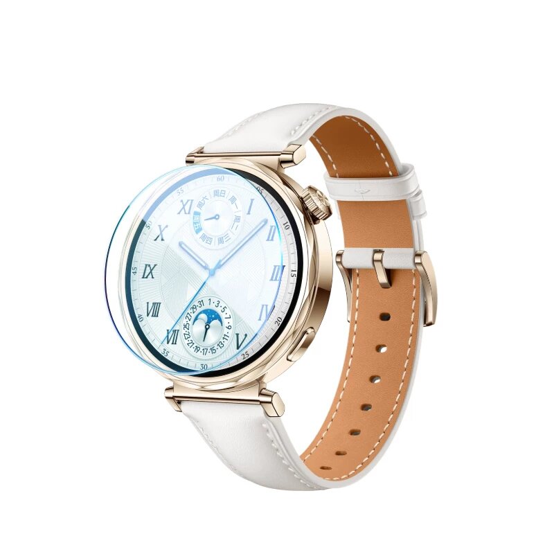Скрин-протектор из сапфира для часов Huawei Watch GT 5 41mm — 9H твердость, полное покрытие, устойчивость к царапинам