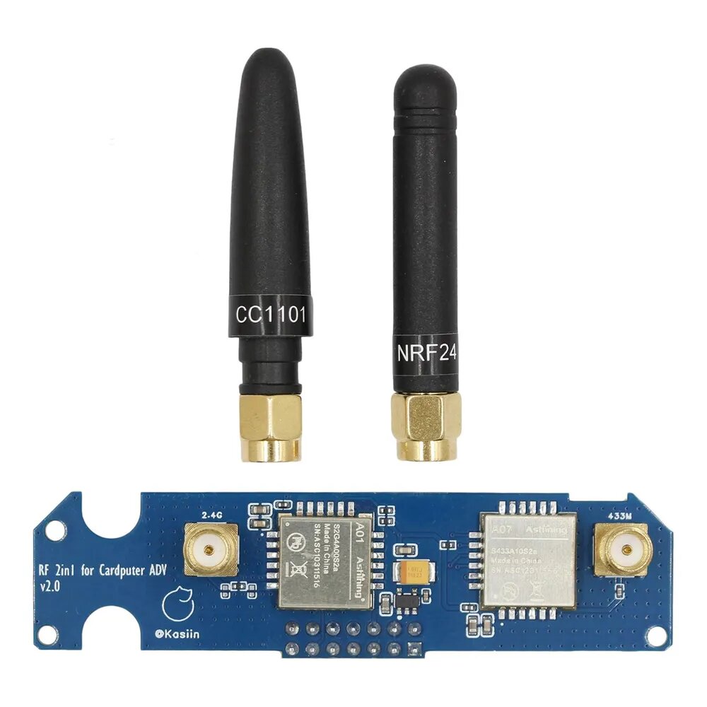 Двуходовой радиочастотный модуль NRF24/CC1101 для M5Stack Cardputer ADV