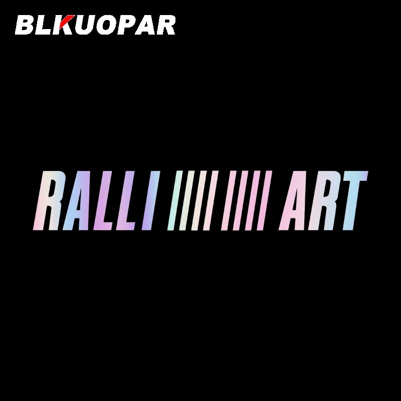 Наклейки для автомобилей BLKUOPAR для Ralliart, персонализированные водонепроницаемые Laser, 25cm