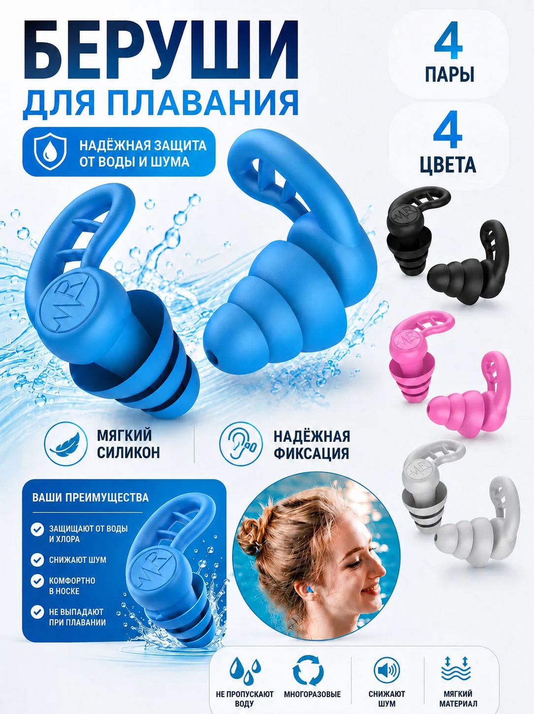 Беруши для плавания