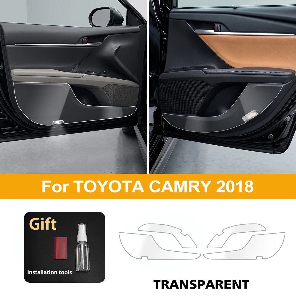 Защитная Пленка Из ТПУ Для Внутренних Кромок Дверей Toyota Camry XV70 2018-2026, Прозрачная, Самовосстанавливающаяся
