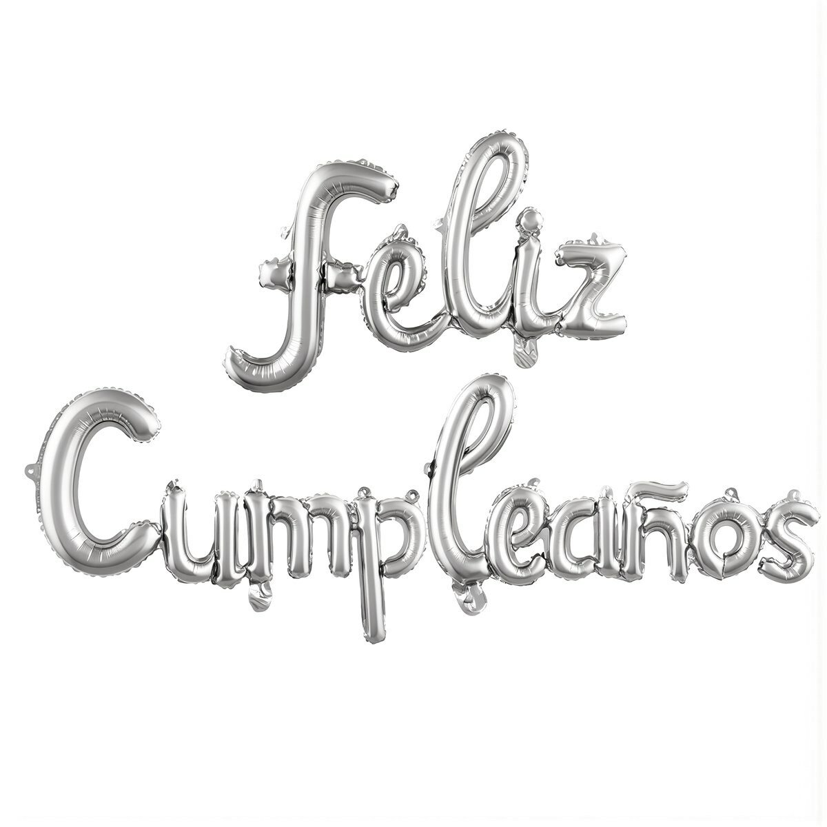 Комплект золотых фольгированных шаров 16 дюймов с надписью Feliz Cumpleanos на испанском языке для декора дня рождения дома, Серебряный, испанский вариант надписи Feliz Cumpleanos