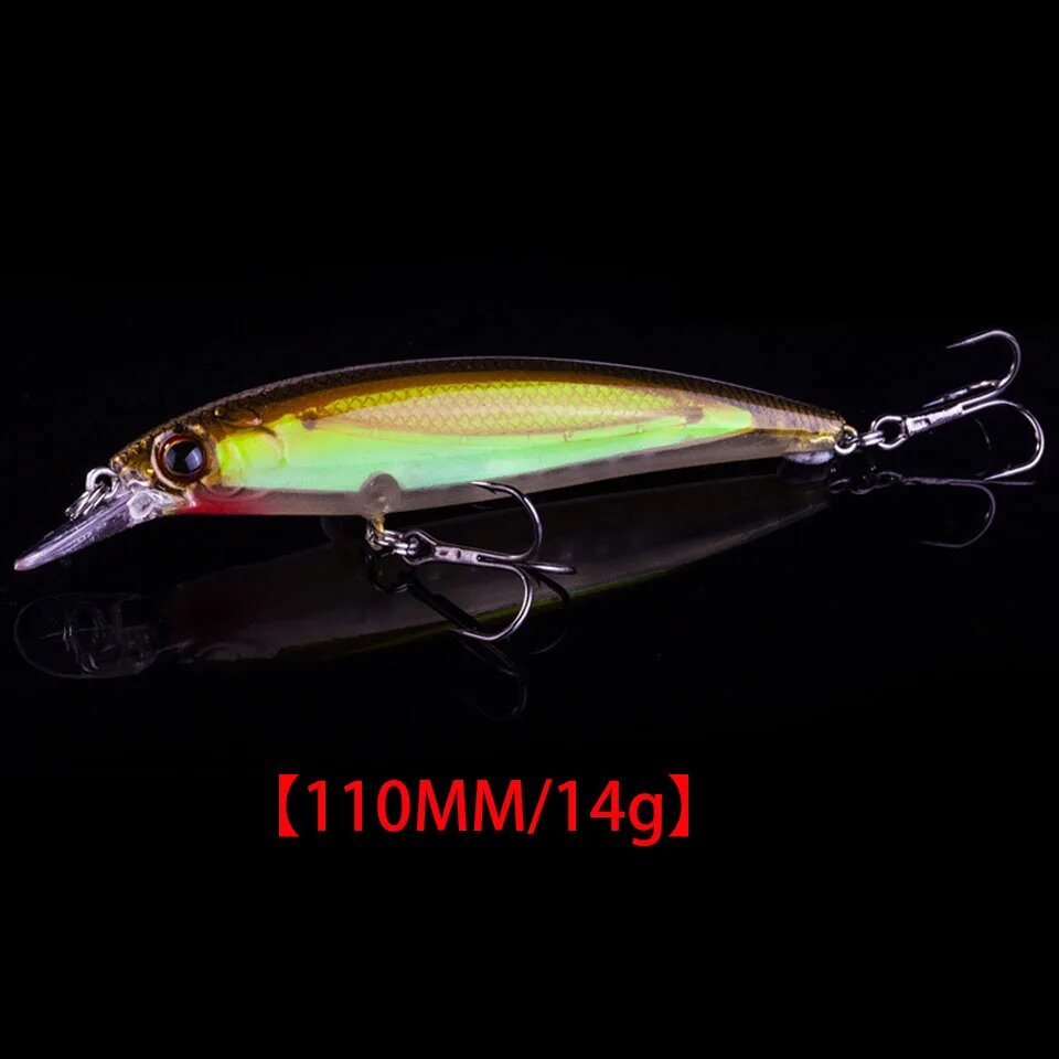 Лазерная блесна 14г/7.3г Minnow 3D глаза A-007