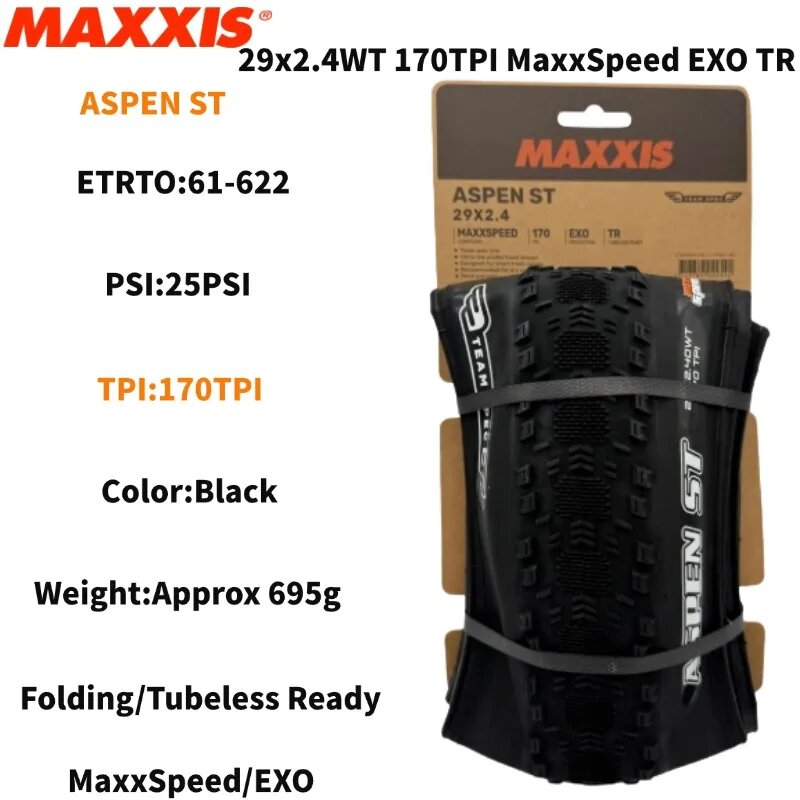 Maxxis ASPEN ST XC шины для горного велосипеда 29x2.1/2.25/2.4 ST 29X2.4WT TEAM