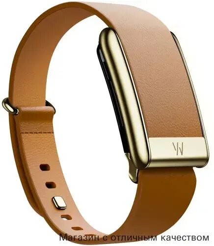 Whoop 5.0 LeatherLuxe Camel with Gold/14mm/размер S - сменный, люксовый ремешок из настоящей итальянской кожи
