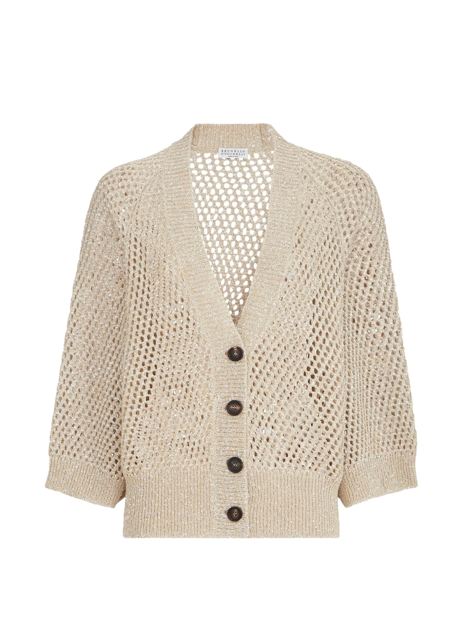 Кардиган Dazzling texture net cardigan in hemp